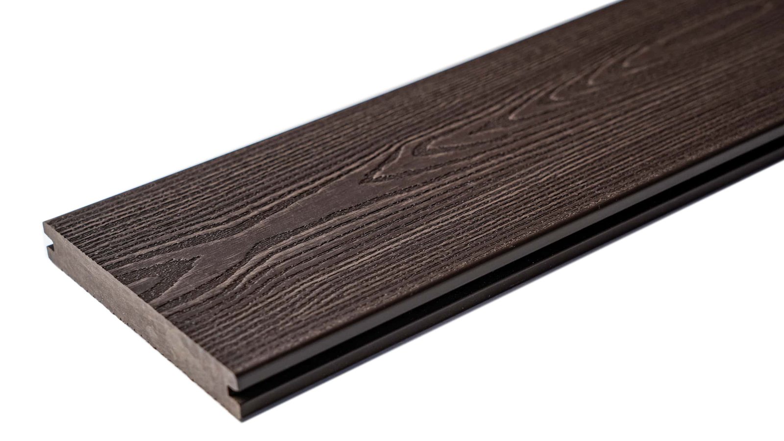 WPC 3D embossed decking, solid profile - series LUX - 0031 - Black Rock ...